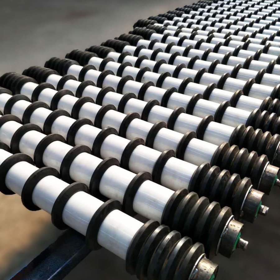 Advanced Return Rubber Disc Roller | Conveyor System Roller in China